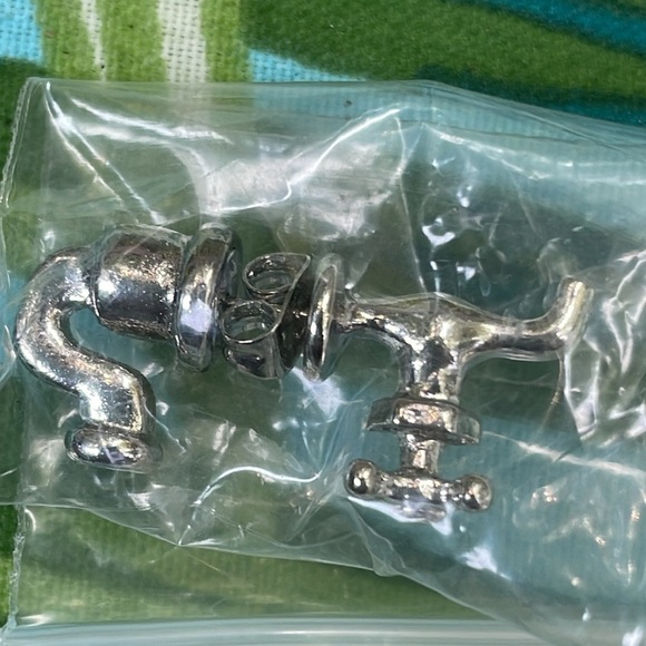 Jewelry | Silver Faucet Pipe Earrings | Poshmark